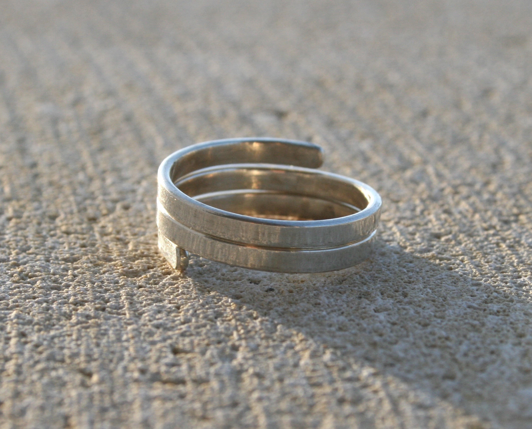 It's only Rock 'n Roll - Hand stamped Silver Quote Ring ' - Sterling Silver