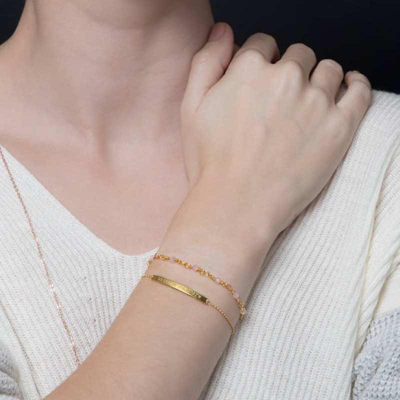 Mini Handwriting Hand Chains - Dainty Hand chains - Circle Hand chains