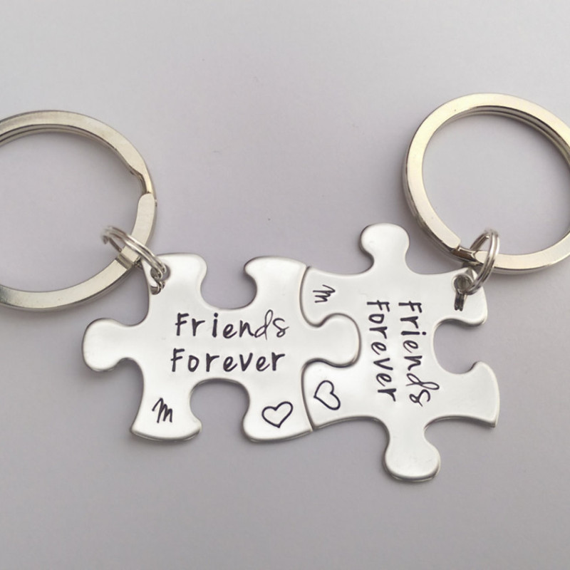 Personalized friends gift - friends keyrings - jigsaw puzzle piece ...