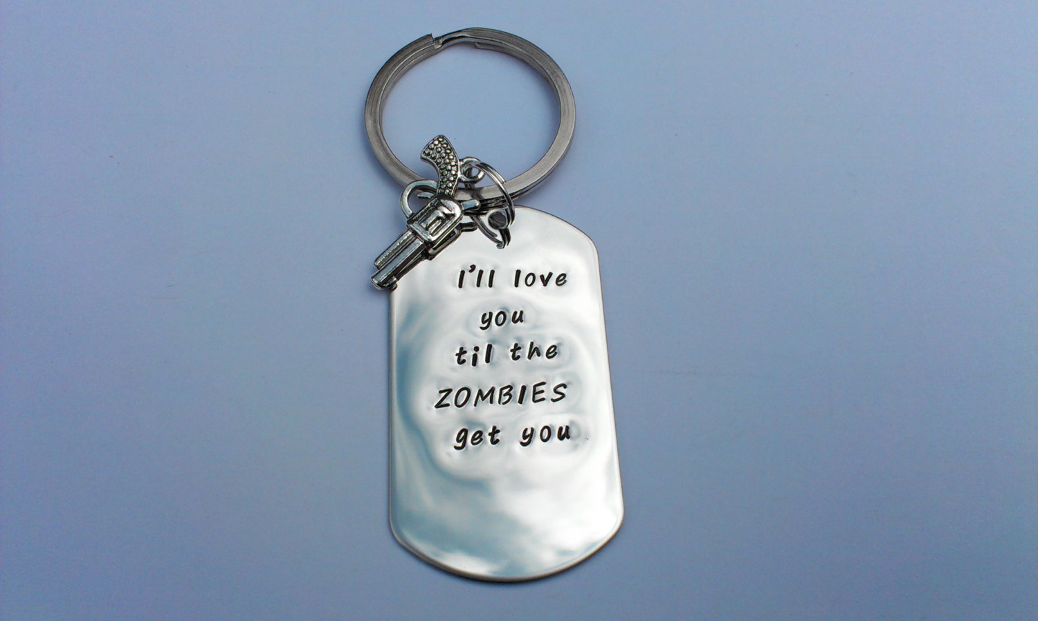 Zombie Keyring - zombie keychain - I'll love you till the zombies get ...