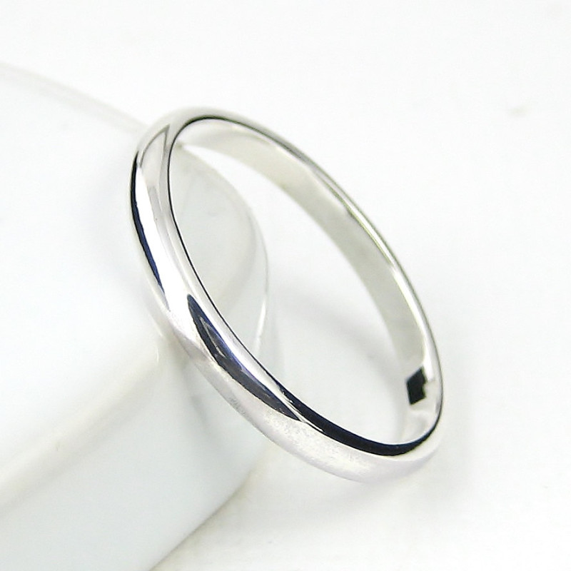 Sterling Silver Ring Simple Band - Wedding Band - Stacking Ring ...