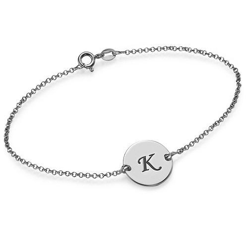 Sterling Silver Initial Bracelet